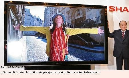 Japāna strādā pie augstākas attēla kvalitātes - Super Hi-Vision ...